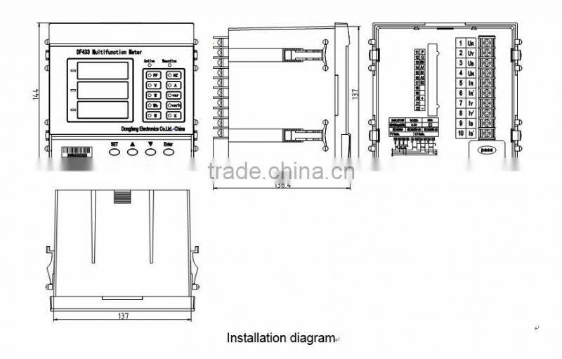 DF433 Multifunction Meter Telemetry Digital Input Digital Output ...