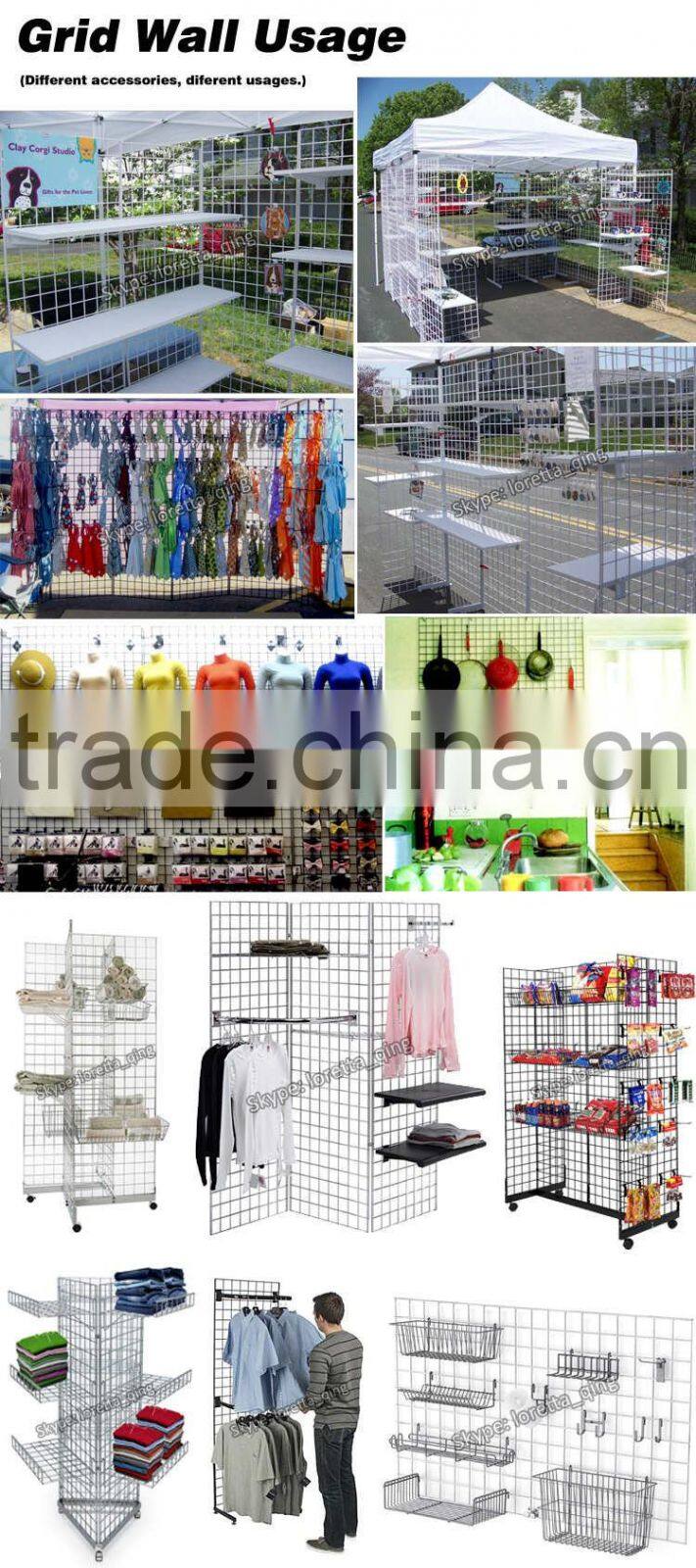 USA Metal Wire Slatwall Panel Gridwall for your Retail Display Store ...
