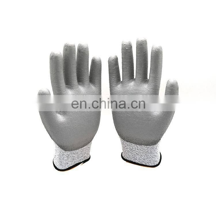 CE EN 388 4544 Level 5 Cheap 13G HPPE Cut Proof Safety Kitchen Cry Anti Cut Resistant Gloves ...