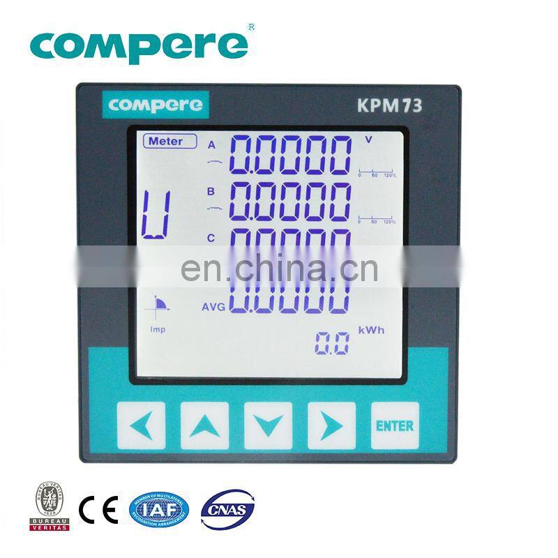 KPM53 Series Three-phase Smart Panel Power Meter Monitor Energy Consumption For Smart ...