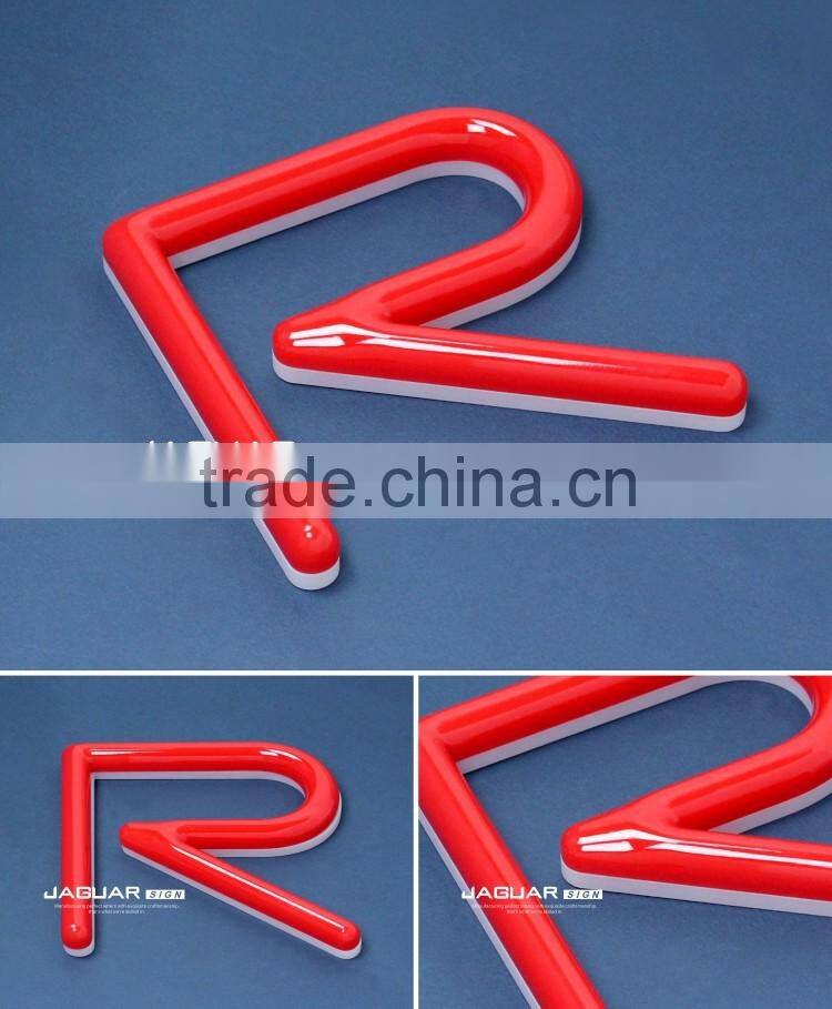 high quality battery powered plastic rgb led neon flex letter sign ...