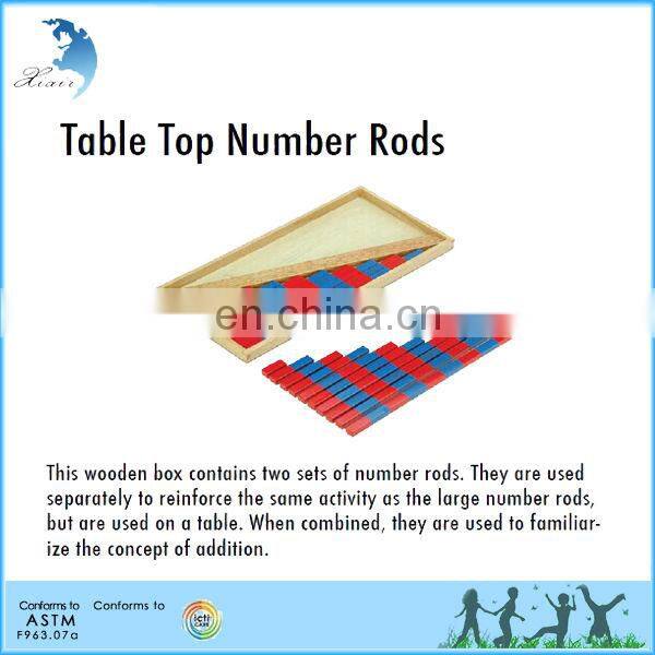 Preschool Wooden Educational Montessori Material EN71 Mathematic Toy ...