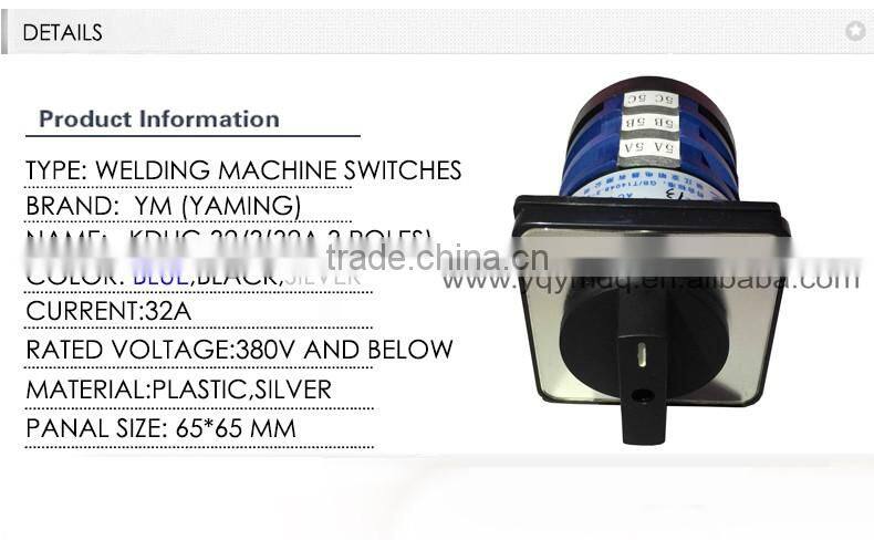 Welding machine switch KDHC-32/3 3 knots 3 poles 32A 3 positions step ...