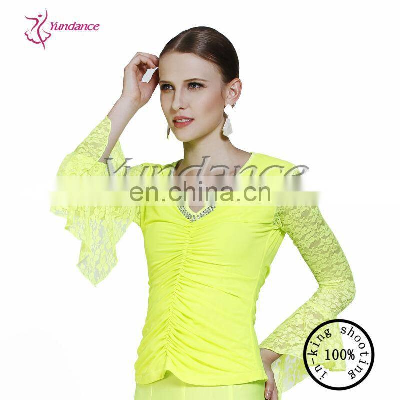 AB031 Beautiful Yellow Dance Full Skirt of Modern practice skirt from ...