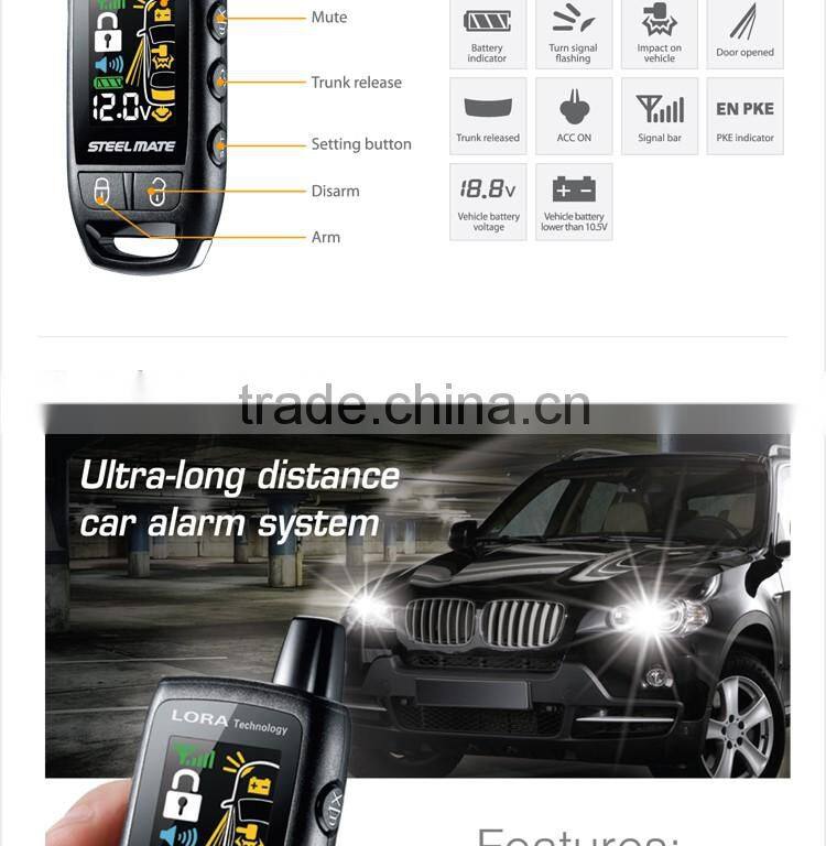 Steelmate 2 way car alarm system store