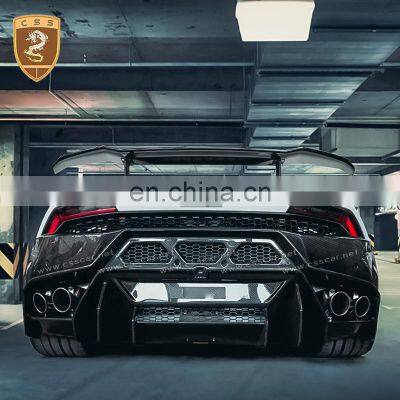 For Lambor Huracan Lp610 Vors Style Carbon Fiber Rear Bumper Chin ...