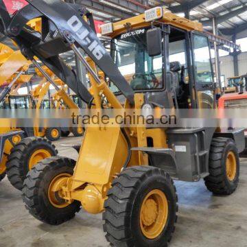 2016 mini wheel loader and 1.6 ton big cabin and roof with xinchai ...