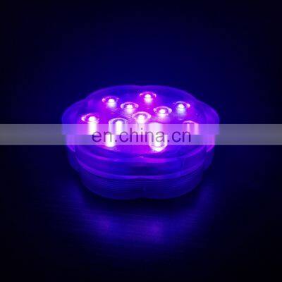 12 LED Multi-color Remote control Submersible Vase Light for Wedding ...