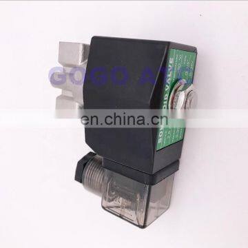 GOGO 90bar/50bar/35bar 2 way water high pressure solenoid valve 1/4" BSP 220V 12V Orifice 1.5/2/ ...