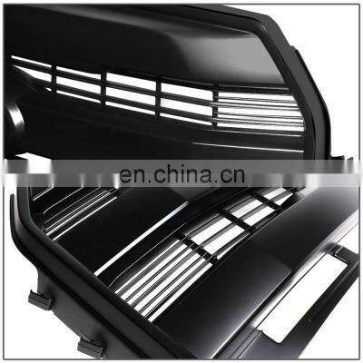 FRONT BUMPER UPPER GRILLE FOR FORD F-150 2015 ABS MATTE BLACK ...