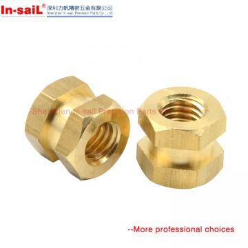 In-saiL Thread inserts for plastic,Molded-in,hexagonal,thru-threaded ...