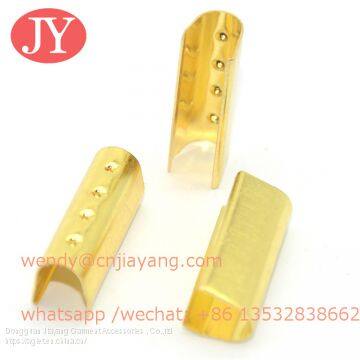 Dongguan Jiayang 4 dots metal crimps 20mm cord end Metal Fold Over ...