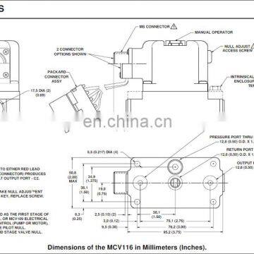 Sauer Danfoss MCV MCV116 series MCV116A1402 MCV116A1407 MCV116A1501 ...