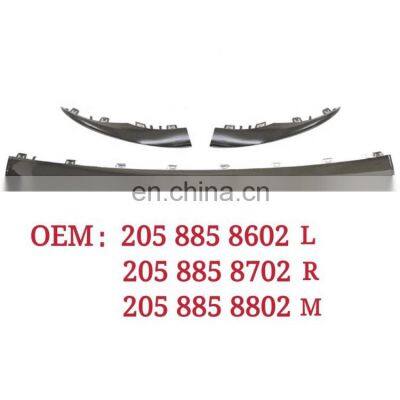 OEM 2058858602 2058858702 2058858802 Front Bumper Lip Chrome Trim ...