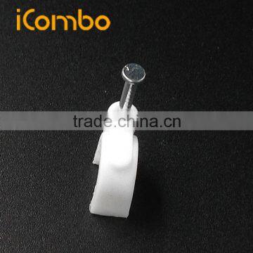 5mm sticky back extension cord wall clips plastic wire holders steel ...