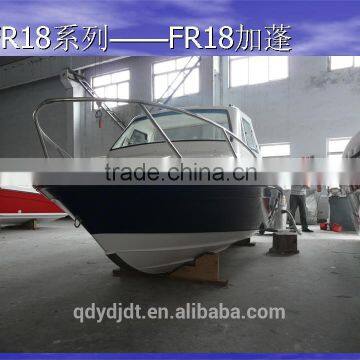 UF18 fiberglass high speed hafl cabin outboard engine yacht - GoldSupplier