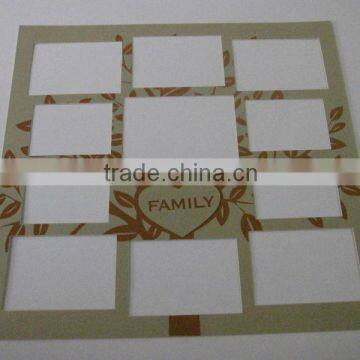 Sunbow Printed Collage Mat Board For Photo Frames, Multi windows ...