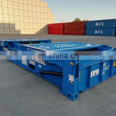 2022 Flat Rack Container Manufacture Supplier 20' flat rack container ...