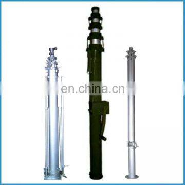 15m 50ft aluminium winch crank up telescopic mast for tv antenna ...