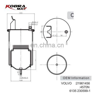21961456 4570N 6135 230599-1 Rubber Manufacturer Rolling Lobe Air ...