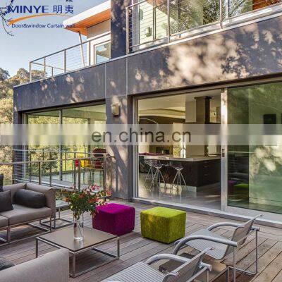 aluminum KFC door with single tempered glass /ground spring doors ...