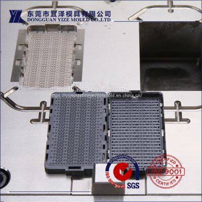 high precision plastic injection mold for PA46+GF15 MQS 14P DBL HSG ...