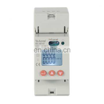 Acrel 300286.SZ ADL100-ET 10(60)A AC 220v single phase din rail energy meter with low price ...