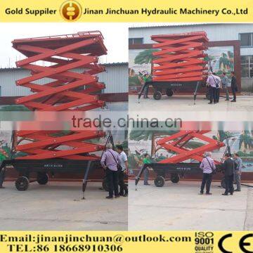 JINCHUAN 300-1000kg hydraulic rising platform /4-18 m hydraulic scissor ...