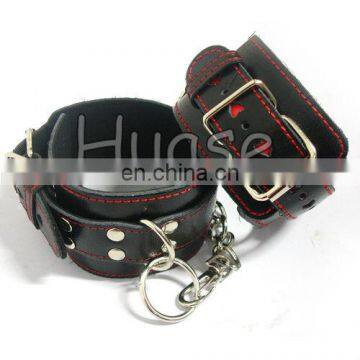 Heart leather handcuffs,wrist and ankle restraint,sexy restraint set ...
