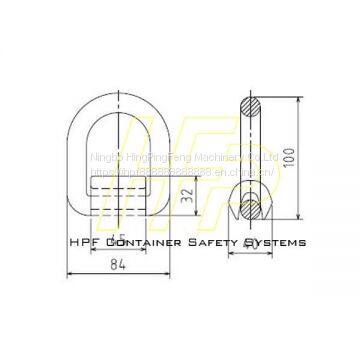 RORO SHIP DECK D-RING 20TON - GoldSupplier