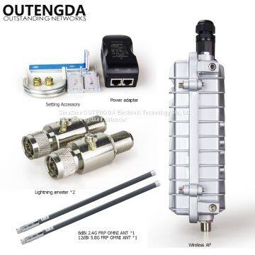 600Mbps Dual Band 2.4G&5.8G Outdoor CPE AP Router WiFi Signal Hotspot ...