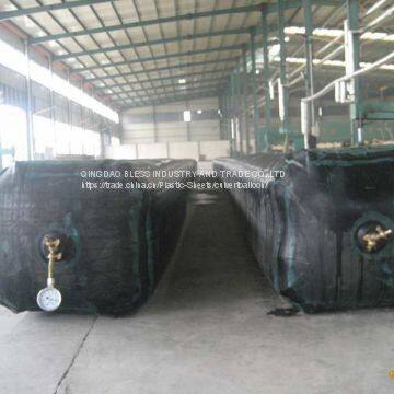 pneumatic tubular form culvert balloon,inflated rubber air bag used for ...