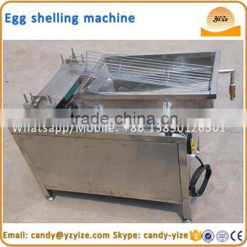 Boiled Quail Eggs Shell Breaking Machine , Cooked quail chicken egg ...