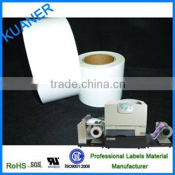 WHITE printable PP synthetic self adhesive sticker paper for inkjet ...
