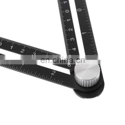 Glass Punching Tool Aluminum Alloy Multi Angle Measuring Six-Fold Ruler ...