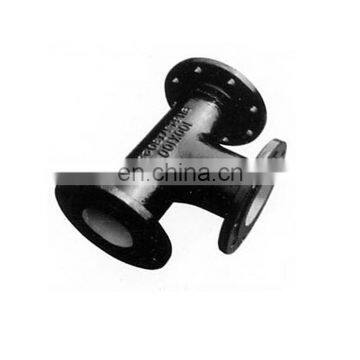 Ductile Iton Pipe Fitting All Flanged Level Invert Tee - GoldSupplier